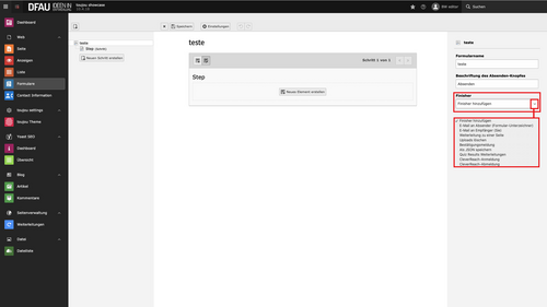 Tutorials: Formulare in TYPO3 anlegen und bearbeiten – Hier ist toujou.